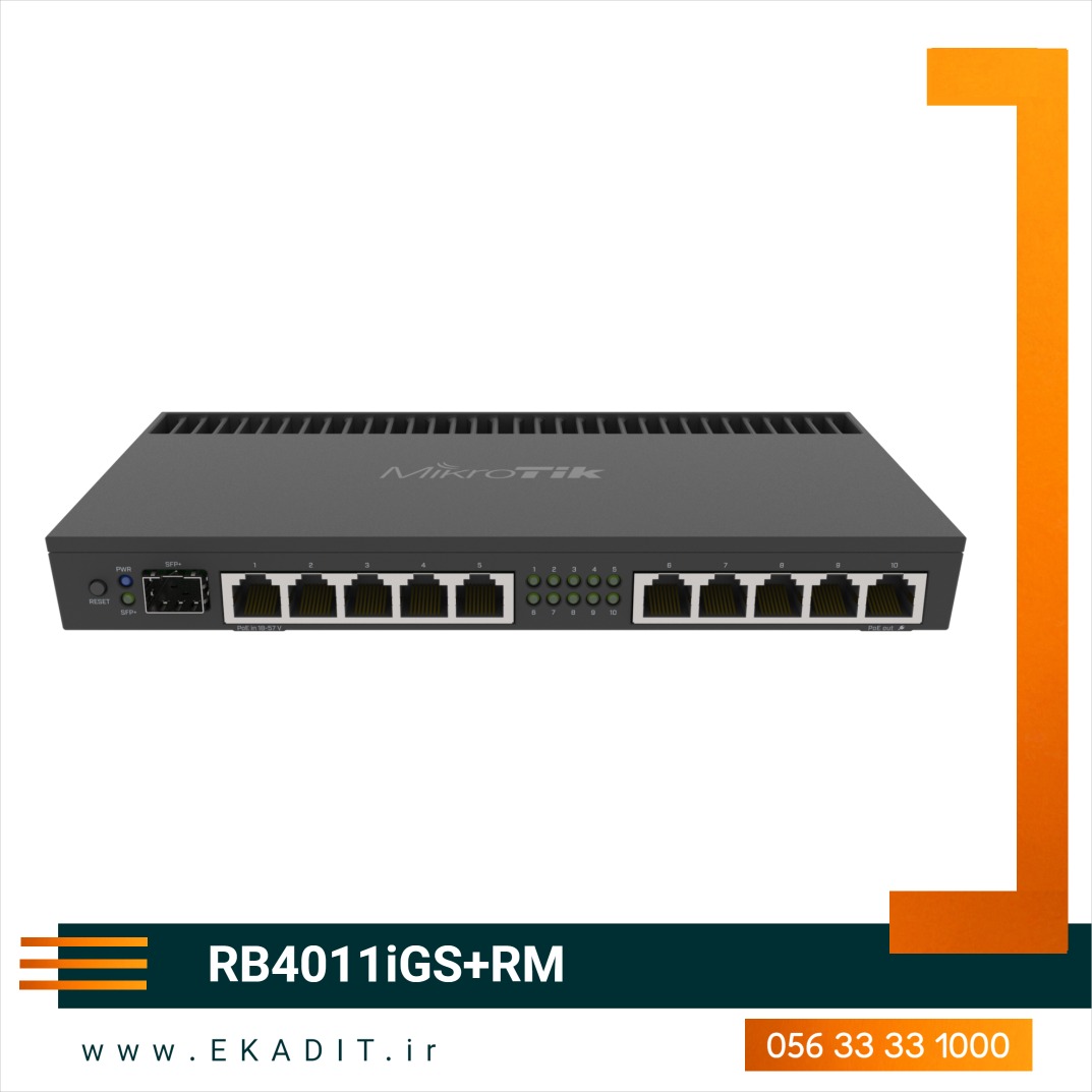 بهترین قیمت خرید روتر میکروتیک Mikrotik RB4011iGS+RM