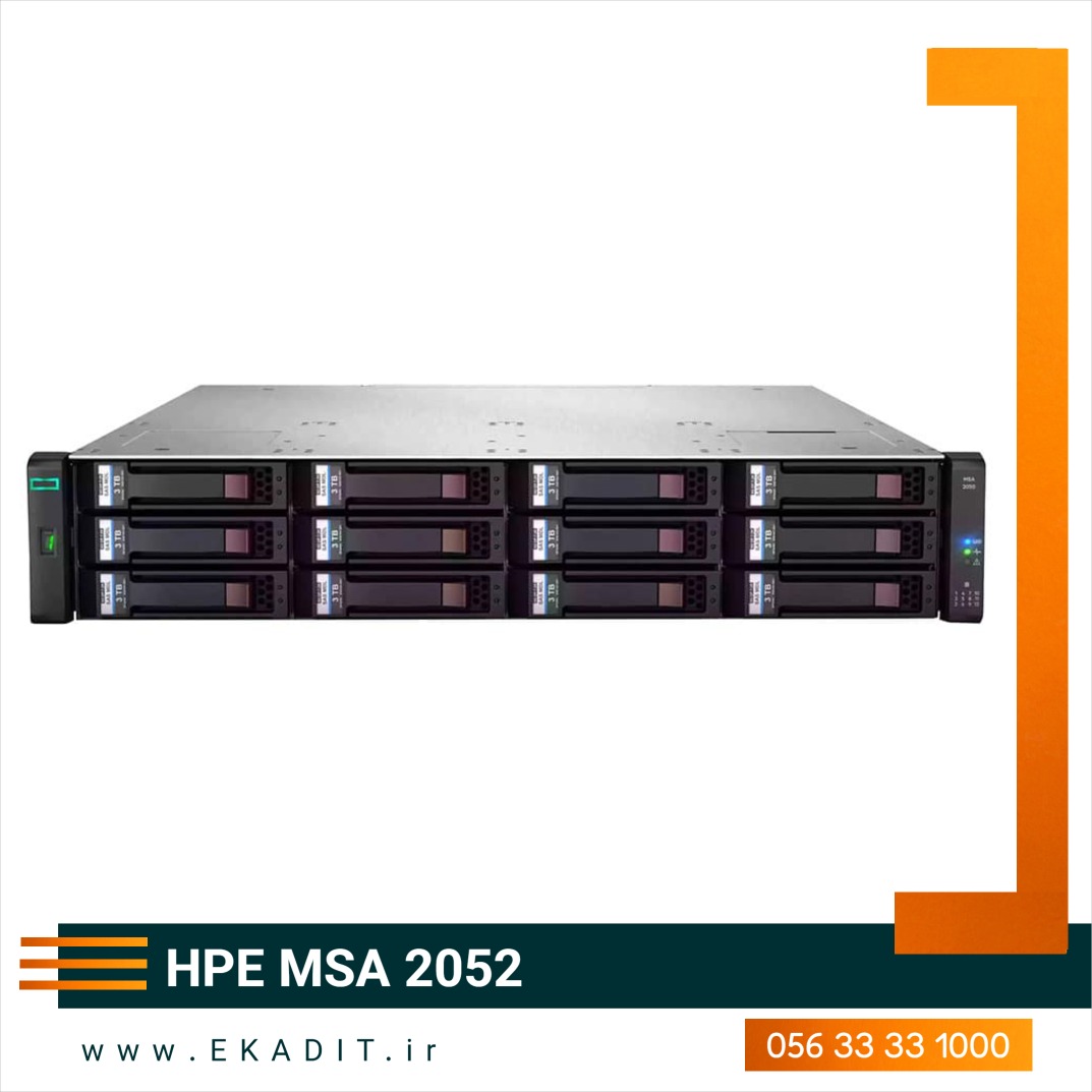 بهترین قیمت خرید ذخیره ساز تحت شبکه HPE MSA 2052